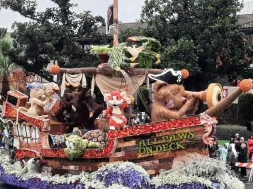 Winning 2026 Burbank Rose Parade float on display - Media City Groove